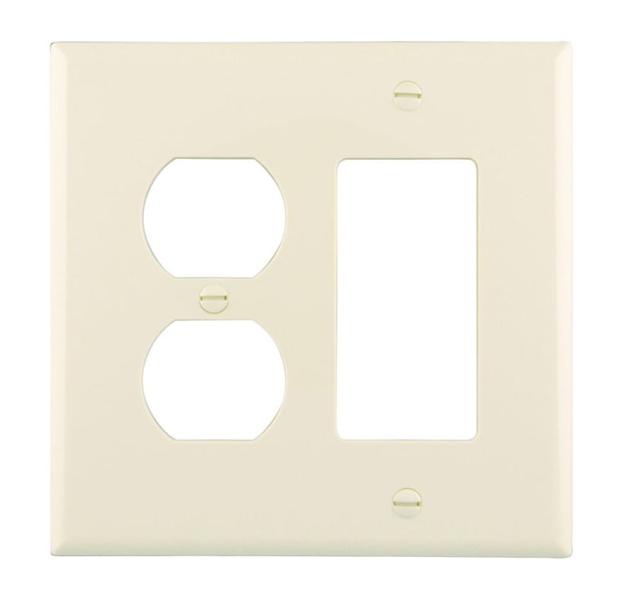 Supplies Depot: Cooper-Eagle PJ826LA 2-Gang Duplex/Decorator Combo Wall ...
