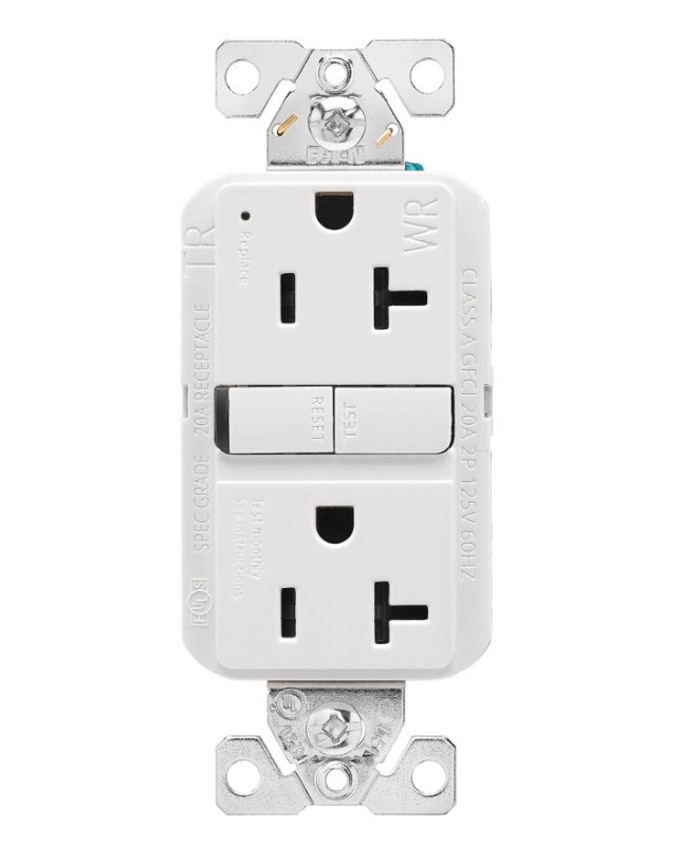 Supplies Depot: Cooper-Eagle TWRGF20W 20A 125V Receptacle in White