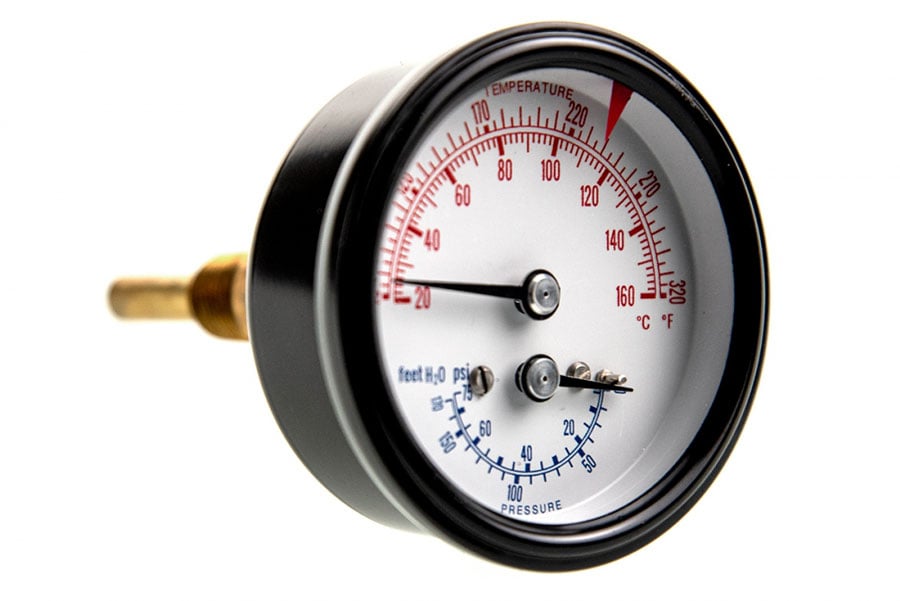 Supplies Depot: Weil-McLain 510-218-097 Temperature & Pressure Gauge