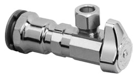 Supplies Depot: G2PS19X Chrome Plated 1/2 x 3/8 OD Push Angle Stop