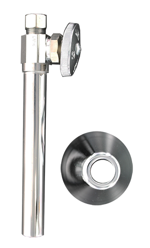 Supplies Depot: CS41BX 1/2 C x 3/8 OD Straight Stop with Escutcheon and ...