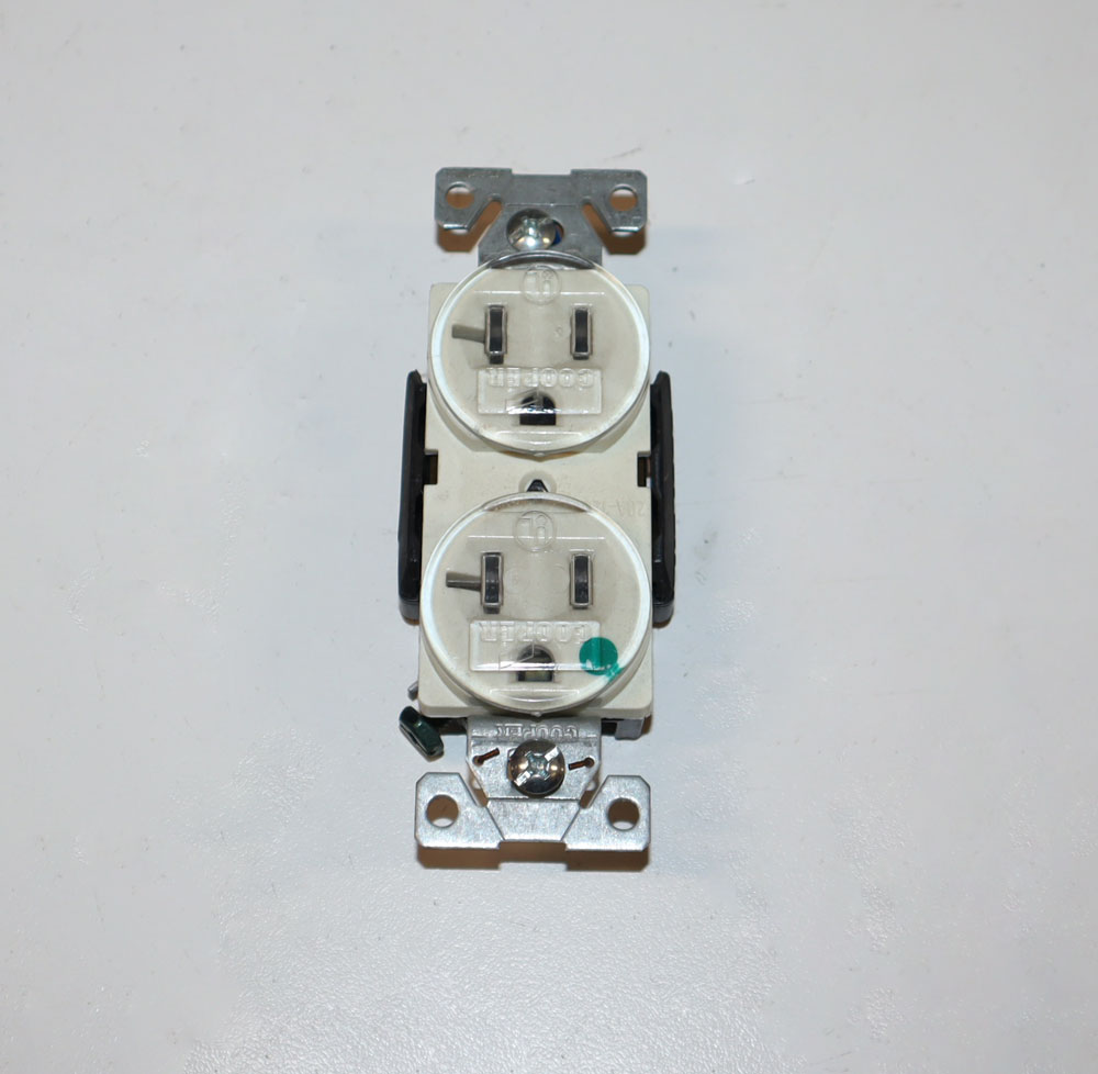 Supplies Depot: Cooper-Eagle 8300HW 20A 125V Duplex Receptacle in White