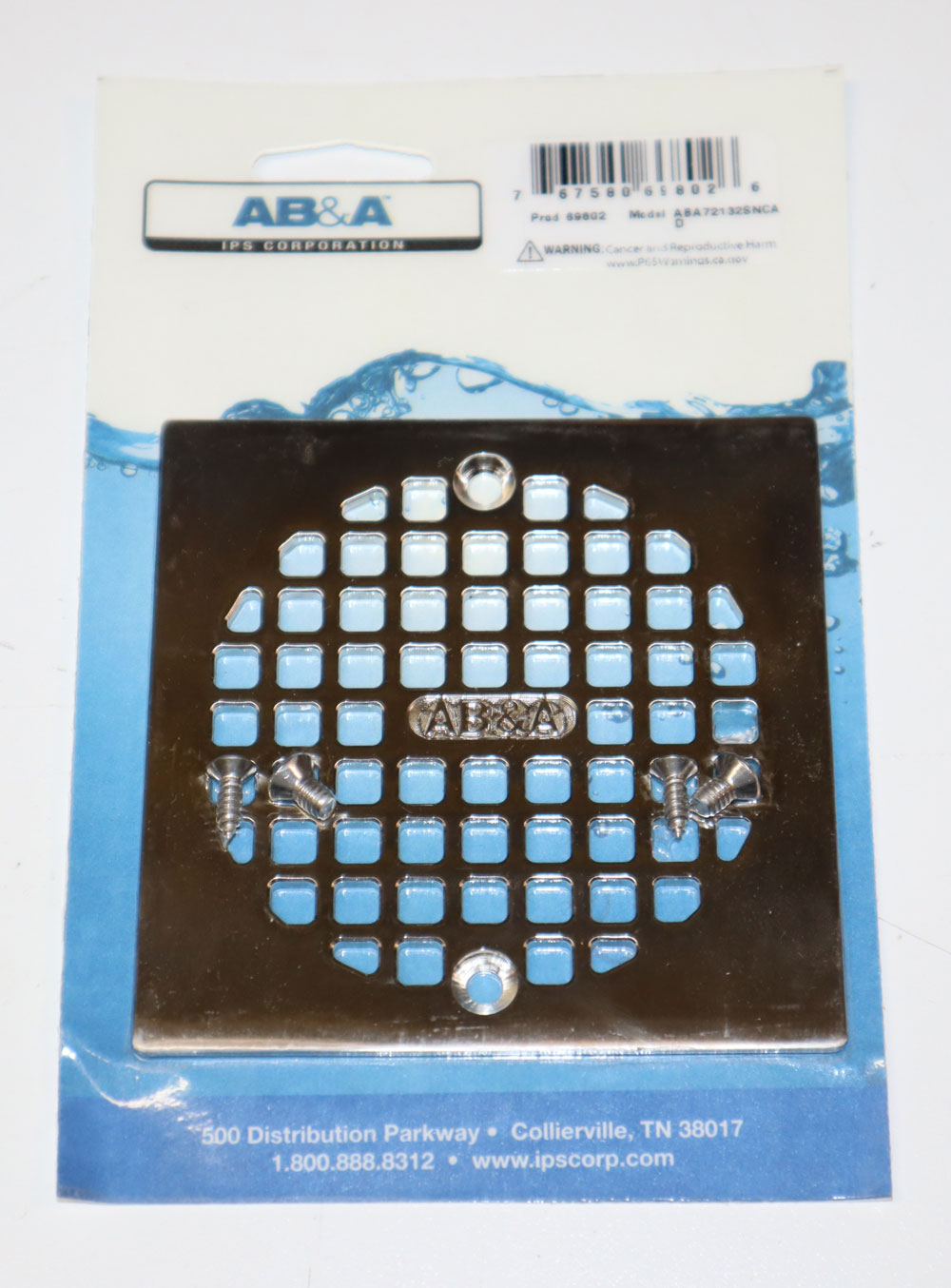 Supplies Depot: IPS 69802 4-1/4 inch Square Strainer Satin Nickel