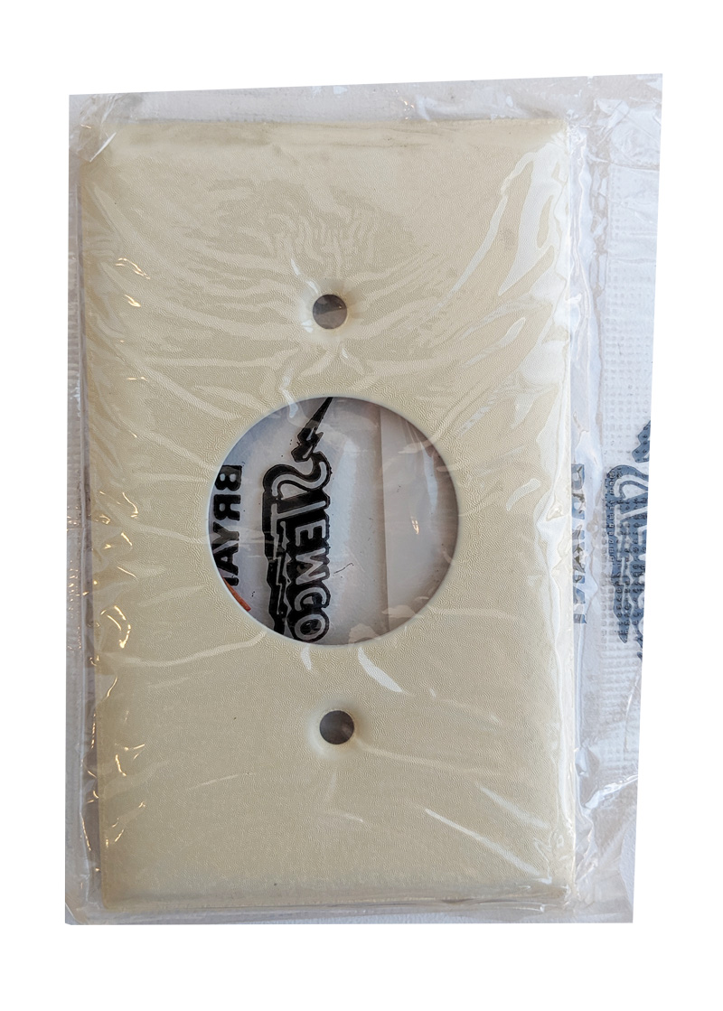 Supplies Depot: Mulberry 99091 Single Gang Single Receptacle Wrinkle Ivory