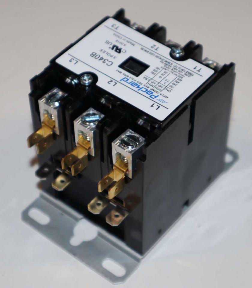 120v Contactor Packard C240C 2 Pole 40 Ap Contactor 208/240 Volt Coil ...