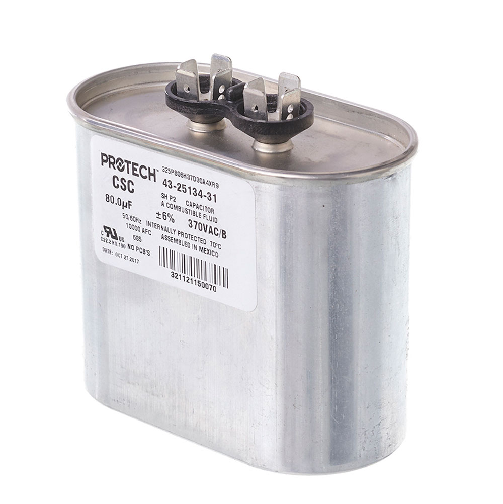 Supplies Depot: Rheem 43-25134-31 Capacitor - 80/370 Single Oval
