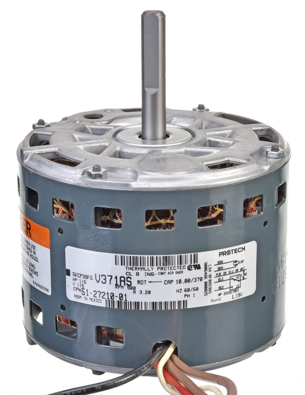 Supplies Depot: Rheem 51-27210-01 Blower Motor 1/6 HP 120/1/60 825 RPM ...