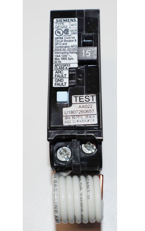Siemens 15-amp Afci/gfci Dual Function-circuit Breaker Quality Design ... Siemens 15-amp Afci/gfci Dual Function-circuit Breaker Quality Design ...